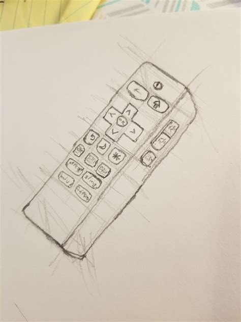 Tv Remote Drawing