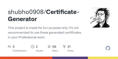 Certificate Generator Readme Md At Main · Shubho0908 Certificate