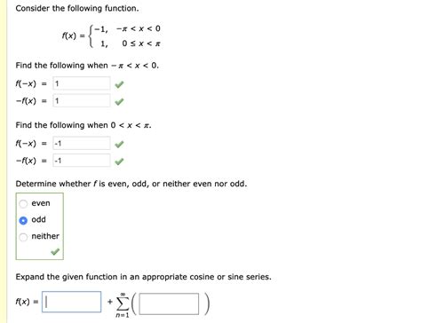 Solved Consider The Following Function