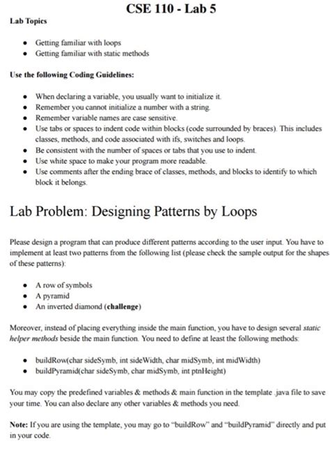 Solved CSE 110 Lab 5 Lab Topics Getting Familiar With Chegg