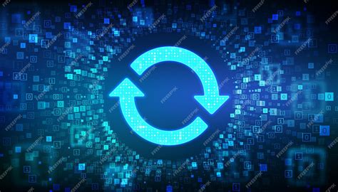 Premium Vector Update Software Synchronization Icon Upgrade Computer