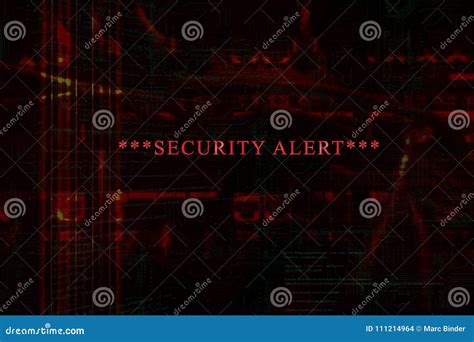 Emergent Security Alert On Computer Server Stock Illustration Illustration Of Emergency Alert