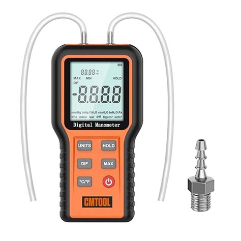 CMTOOL Manometer Gas Pressure Tester Digital Manometer HVAC Gauge