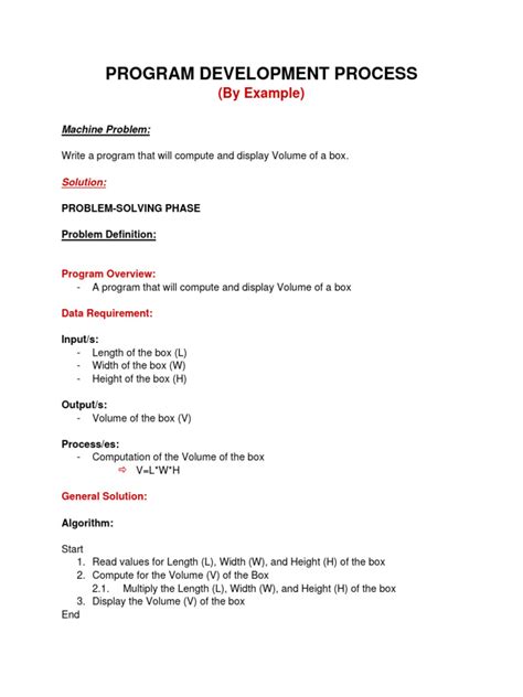 program design process by example pdf