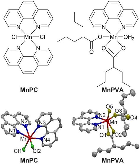 Chemical And Crystal Structures Of Mnpc And Mnpva Hydrogen Atoms Are Download Scientific