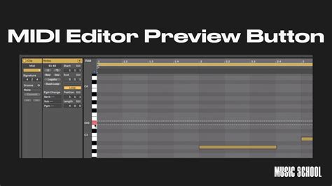 Midi Editor Preview Button In Ableton Live Youtube