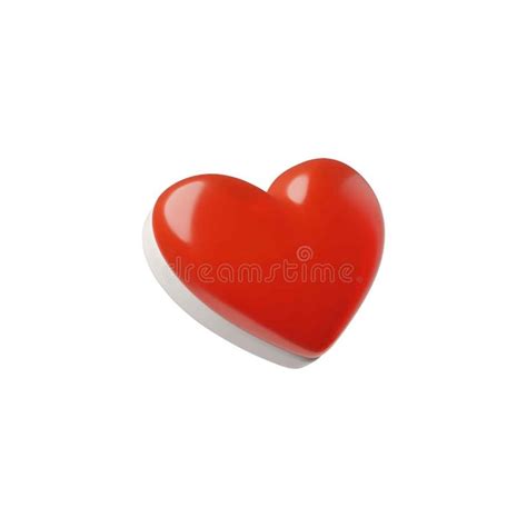 Gummy Candy Heart Shape 3d Vector Icon Glossy Red Heart Sweet Jelly Or
