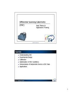 Differential Scanning Calorimetry DSC Differential Scanning Calorimetry Dsc Pdf PDF PRO