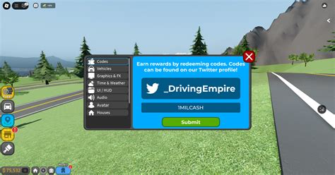 roblox driving empire codes may 2025 theria games