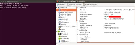 Command Line Error When Running Hardinfo In Terminal Ask Ubuntu