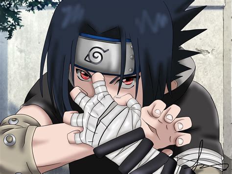 Sasuke Chunin Exam By Enelyawolfwood On Deviantart