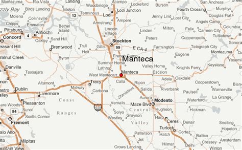 Mapa De Manteca California Manteca California Map Print In Classic