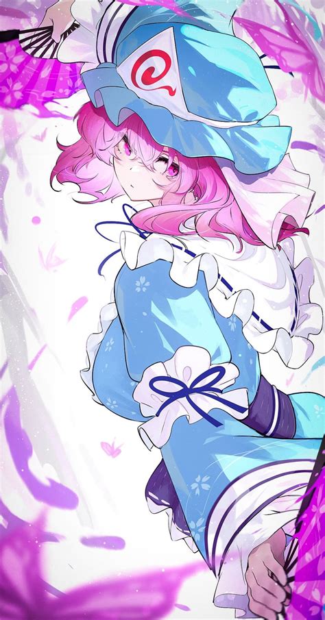 Saigyouji Yuyuko Touhou Drawn By Kashu Hizake Danbooru