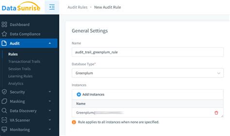 Greenplum Data Audit Trail Database Activity Monitoring