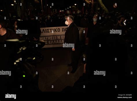 Dimitris Koutsoumpas General Secretary Of The Greek Communist Party At