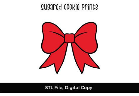 Bow Stl File Wreath Bow Cookie Cutter Stl Mini Bow Ribbon Cookie