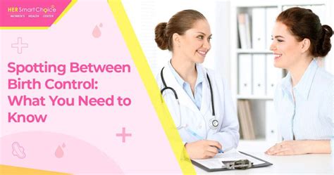 Spotting On Birth Control What You Need To Understand