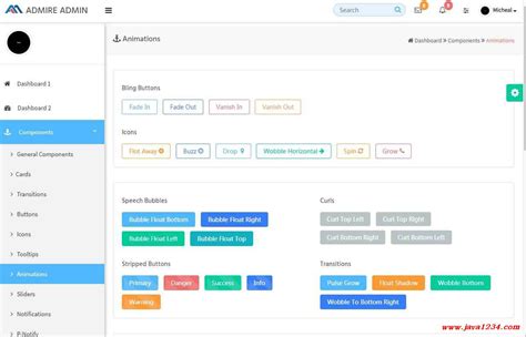 精美的bootstrap 4响应式web应用程序后台管理系统模java知识分享网 免费java资源下载