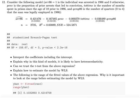Solved Consider The Following Model Operatorname