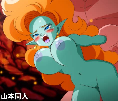 Yamamoto Doujin Kuririn Zangya Dragon Ball Arm Grab Highres Boy Girl Arm Held Back