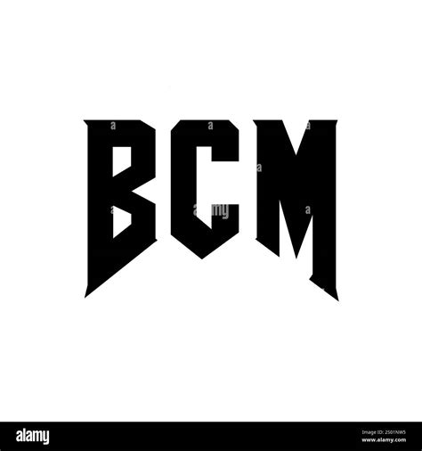 Bcm Letter Logo Design For Technology Company Bcm Logo Design Black And White Color Combination