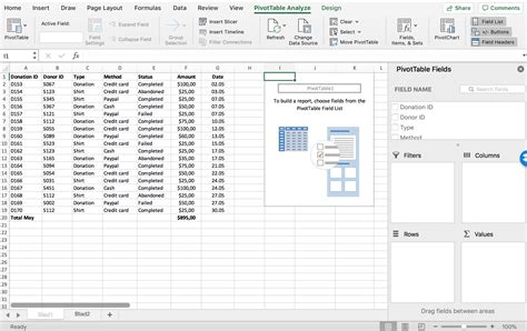 Pivot Table Example Data In Excel Cabinets Matttroy