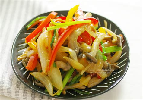 버섯파프리카볶음 굴소스로 쉽게~