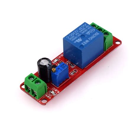 Ne555タイマースイッチ調整可能モジュール時間遅延リレーモジュールdc 12v遅延リレーシールド0 ~ 10s Hw 010