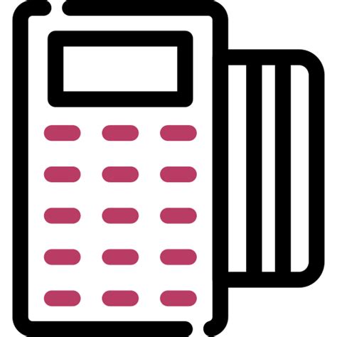 Pos Terminal Generic Color Outline Icon