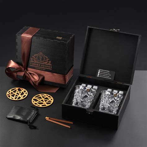 Кришталеві келихи для віскі Bohemia Glacier з камінням для віскі 350 мл Ws205 купити онлайн на