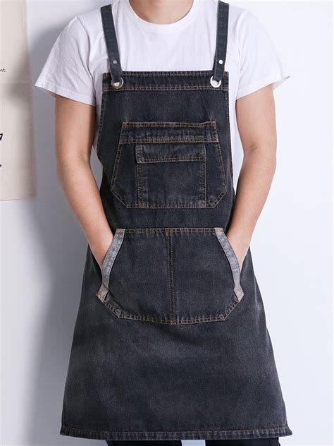 Denim Cross Over Apron