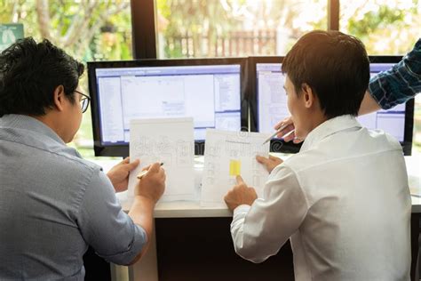 programmers team working in a software developing developing