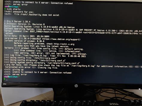 GUI Not Loading But Going To Login LinuxCNC