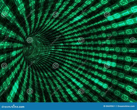 Binary Data Stream Stock Illustration Illustration Of Data 8669061