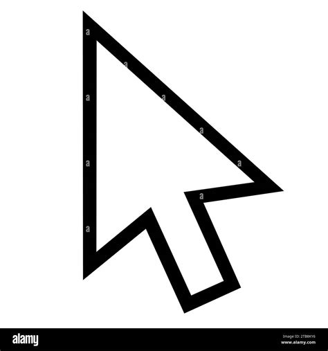 Arrow Cursor On The White Background Stock Vector Image And Art Alamy