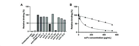 Inhibition Of Rbd Binding To Ace 2 Cells By Scfvs Flow Cytometry Was Download Scientific