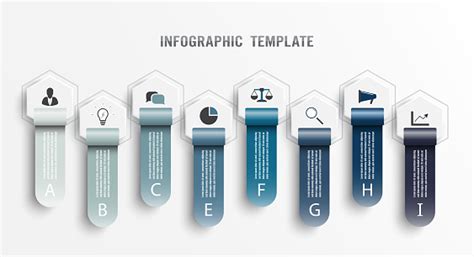 인포그래픽 디자인 템플릿 및 마케팅 아이콘 다이어그램 그래프 프리젠 테이션 및 라운드 차트에 대한 템플릿 8가지 옵션 부품 단계 또는 프로세스를 갖춘 비즈니스 개념 데이터