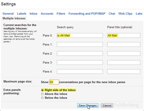Gmail How To Bring All Mail Along Side The Default Inbox