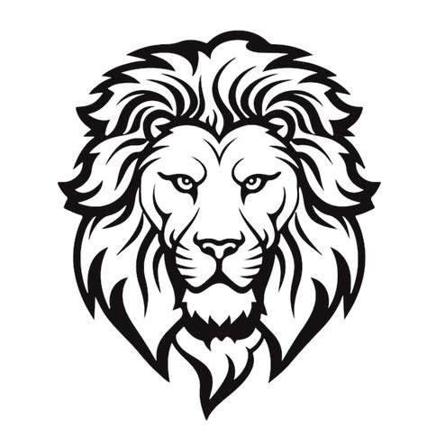 킹 라이온 로고 프리미엄 벡터