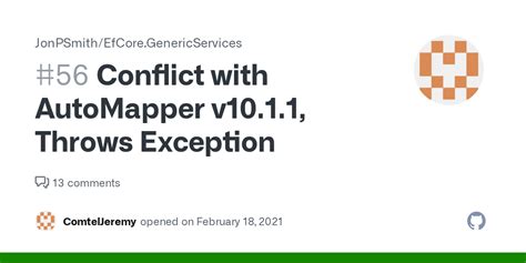 Conflict With Automapper V1011 Throws Exception · Issue 56