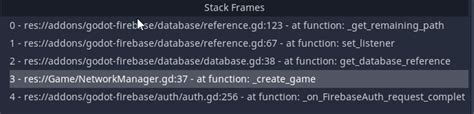 Bug Crash When Connecting To Realtime Database Issue Godotnuts Godotfirebase Github