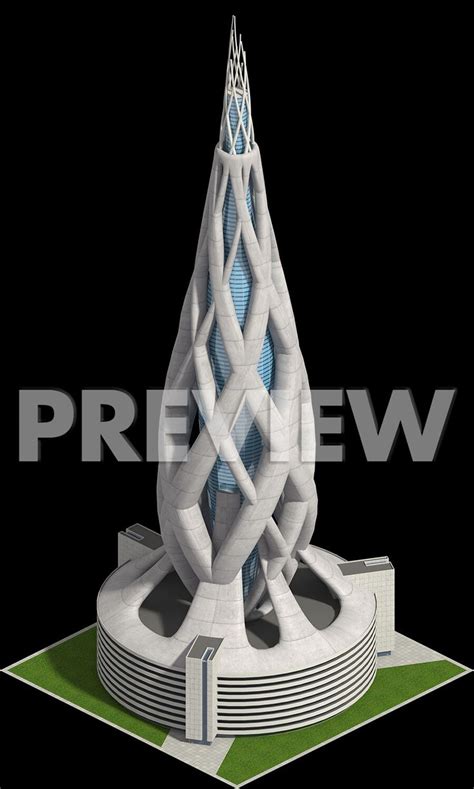 Artstation Architecture Tile0004 Dimetric Projection