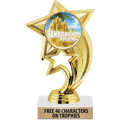 Sandcastle Building Trophies Crown Awards