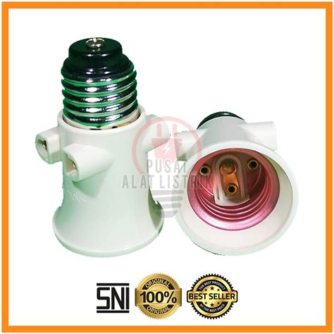 Jual Fitting Kombinasi Tofuda Sni Fiting Lampu Kombinasi Dudukan Lampu Colokan Piting Fiting