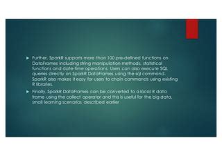 Introduction To SparkR PPT