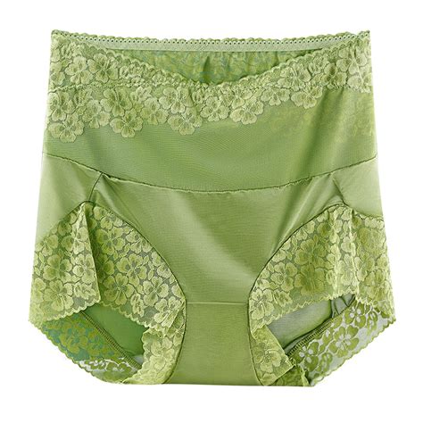 Jalioing Womens Lace Underwear Briefs High Waist Panties Full Coverage
