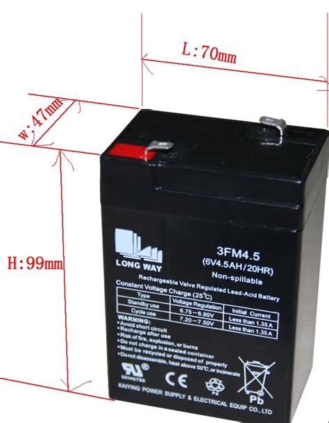 3FM4-5-6V4-5ah-UPS-Emergency-Medical-Equipment-Free-Maintenance-Longway ...