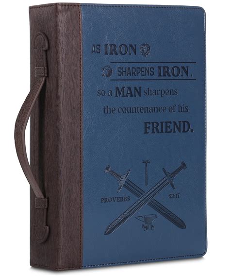 Buy Mr Pen Faux Leather Bible Covers For Men 10 7 X 7 5 X 2 4