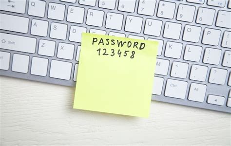 Premium Photo Password Message Written On Sticky Note In Computer Keyboard