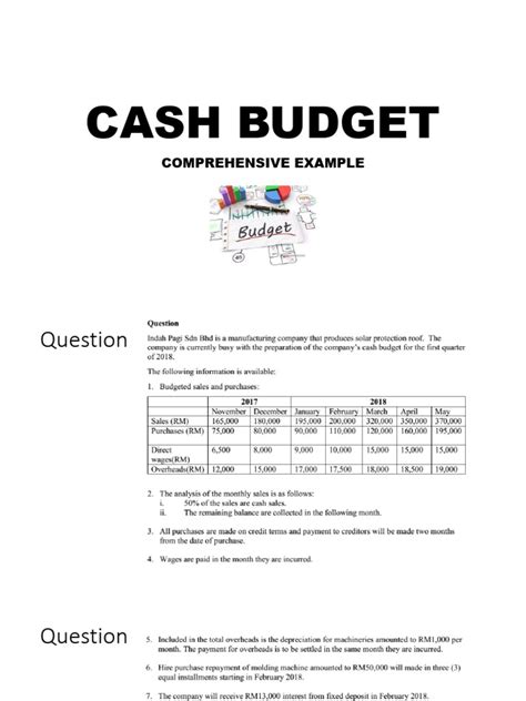 Topic 3 Comprehensive Example Cash Budget Slide Pdf Payments